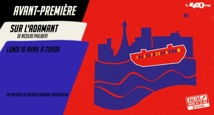 SUR L'ADAMANT - Avant-première - lundi 10 avril à 20h00